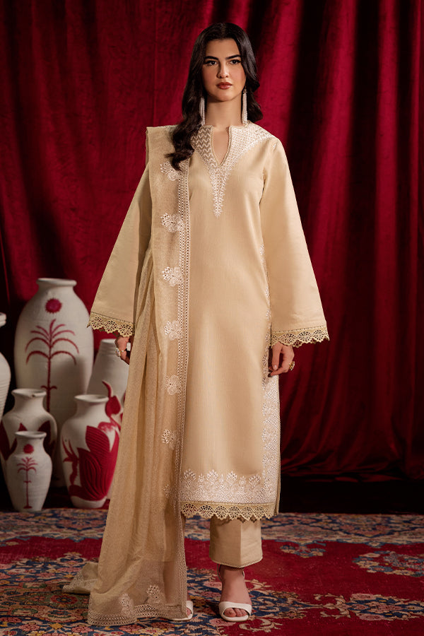Saffron | Celestial Fall 24 | FROSTED BEIGE - House of Maryam