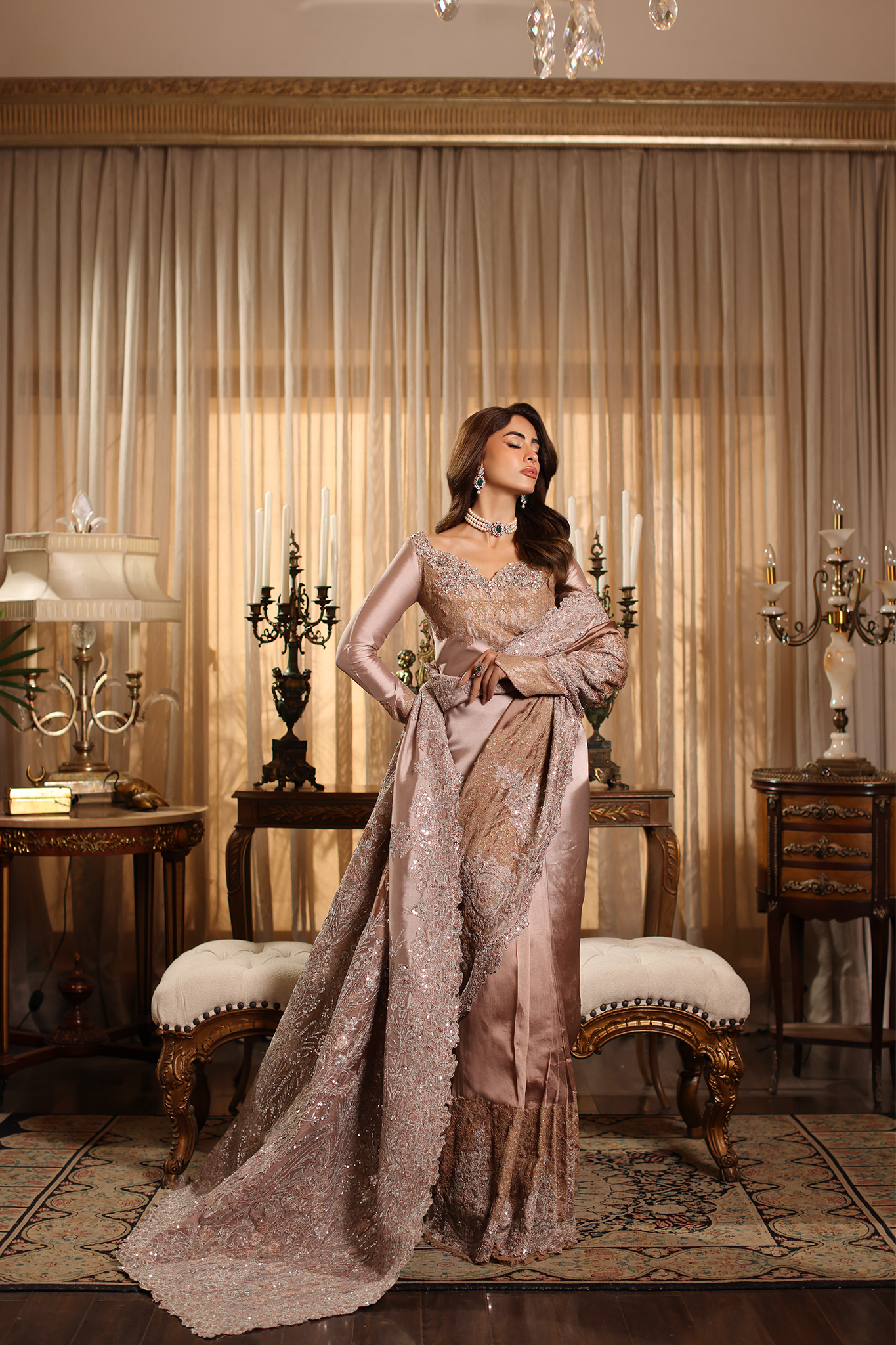 Musferah Saad | Forever Rose | Drape of Divinity - House of Maryam