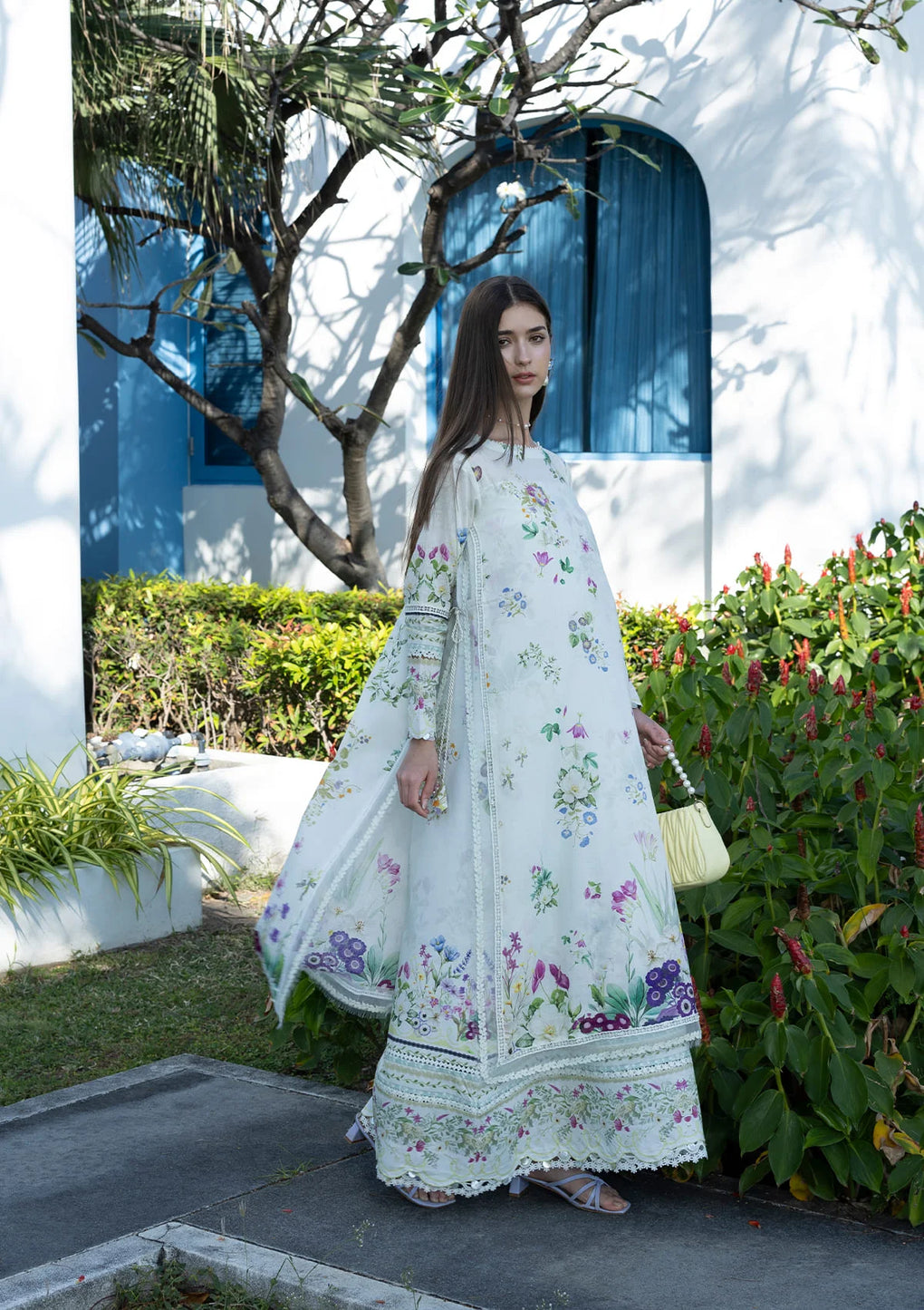 Elaf Premium | Prints Collection 26 | EPN-7B MOON FLOWER - House of Maryam