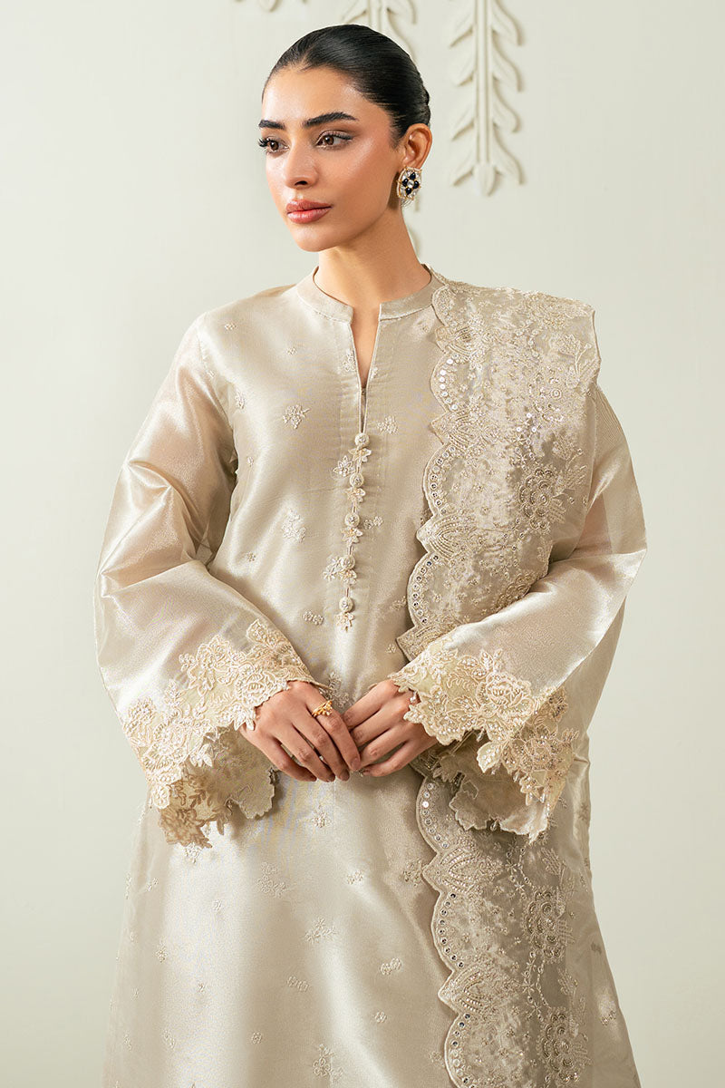 Cross Stitch | Luxury Pret | Zinc Gold-2PC(Shirt & Duppata) - House of ...