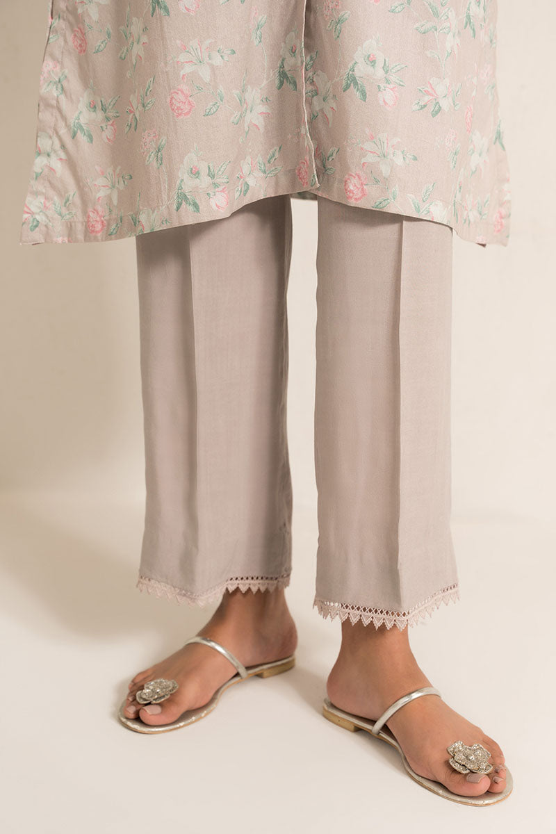 Cross Stitch | Basic Pret | Floral Ash-2PC (Shirt & Trouser) - House of ...